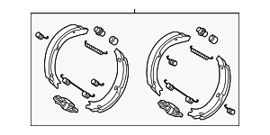 Parking Brake Shoe MercedesBenz 0054203620 - Euro Parts Giant