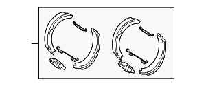 Parking Brake Shoe MercedesBenz 0044208620 - Euro Parts Giant