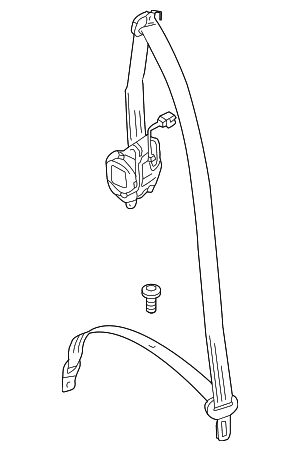 Genuine VW Lap & Shoulder Belt 7L6857806CHCP - Euro Parts Giant