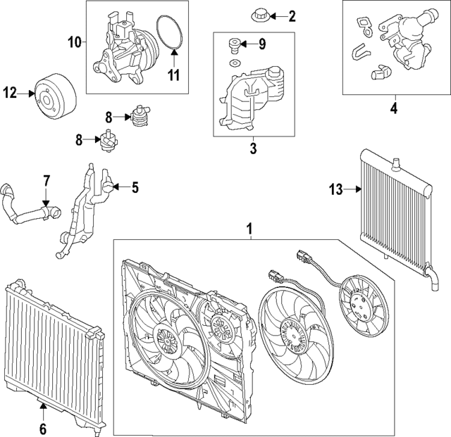 Land Rover Auxiliary Radiator LR181615 - Euro Parts Giant