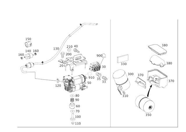 Genuine Mercedes Air Filter 2123200169 - Euro Parts Giant